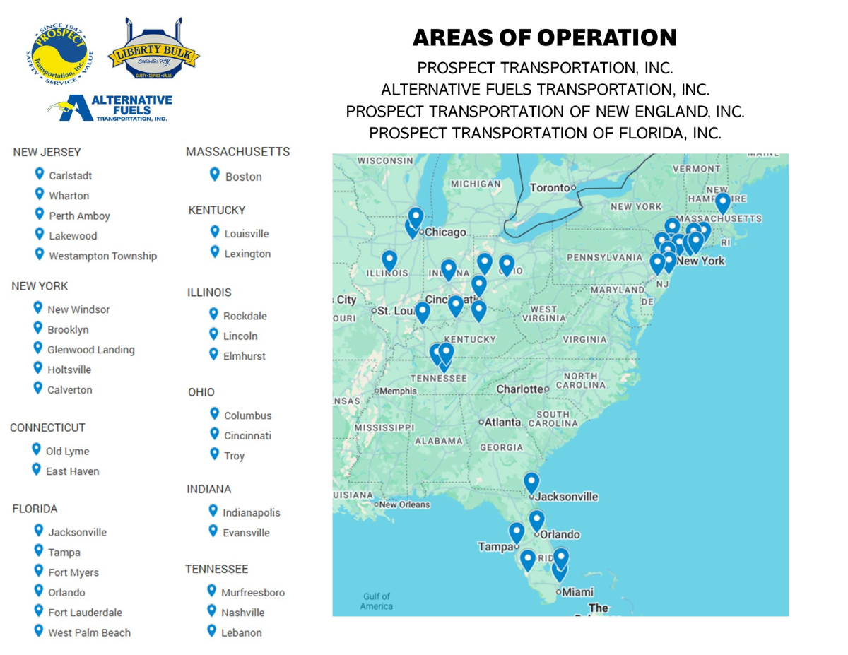 Our Locations - Prospect Transportation, Inc.